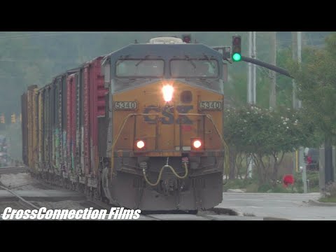 CSXT L607-30 Rocking On NB Through Fay N.C W/CSXT 5340 ES40DC - YouTube