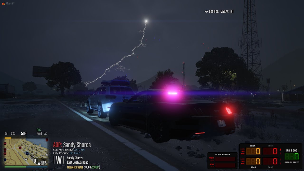 RDOJRP FiveM Mini Police Chase - YouTube