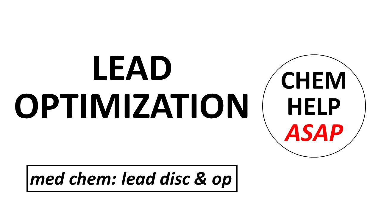 lead optimization in drug discovery - YouTube