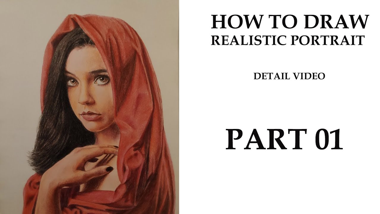 How to draw a super realistic portrait part 1 - YouTube