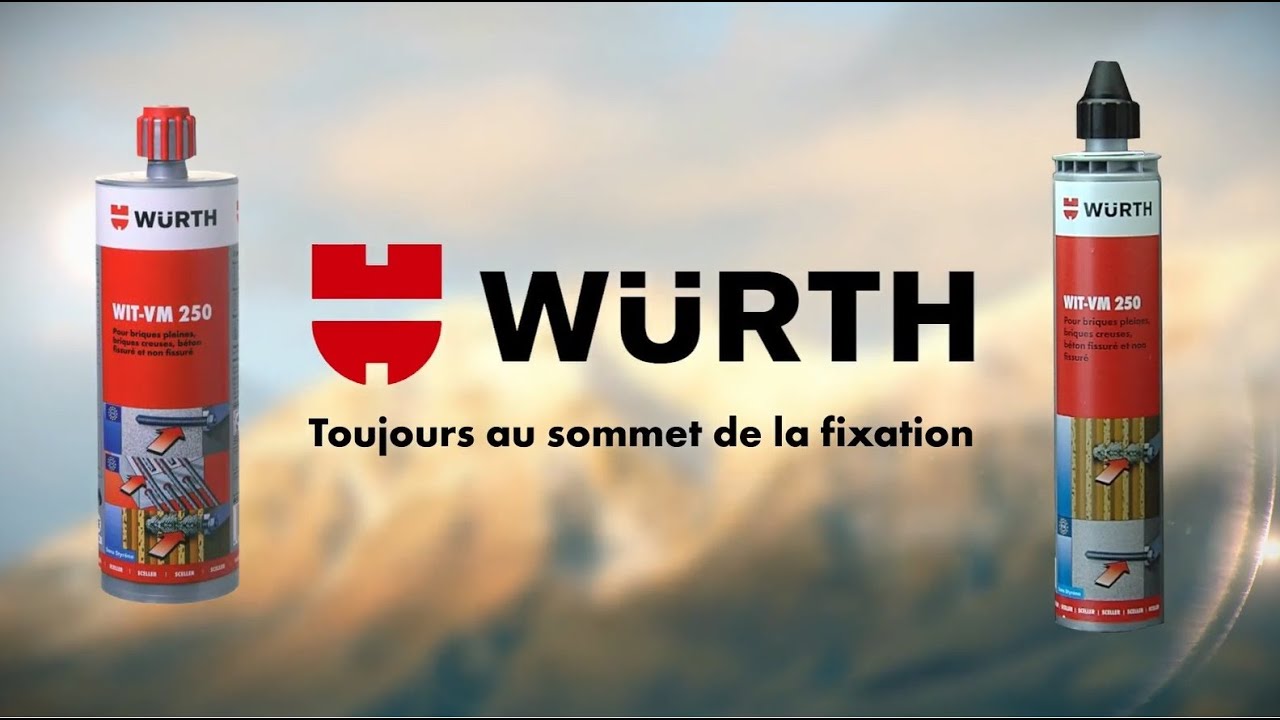 Mortier chimique WIT-VM 250 - Würth - YouTube