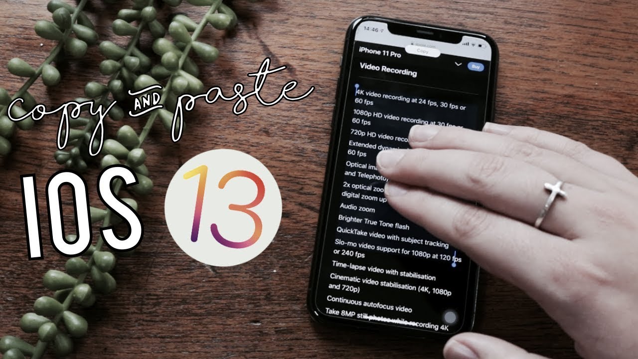 How to Copy & Paste on iOS 13 | Kayla's World - YouTube