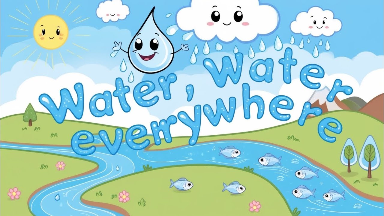 Water water Everywhere 🤯😄 | The Adventure of Little Rain Drop 💧|Nursery ...