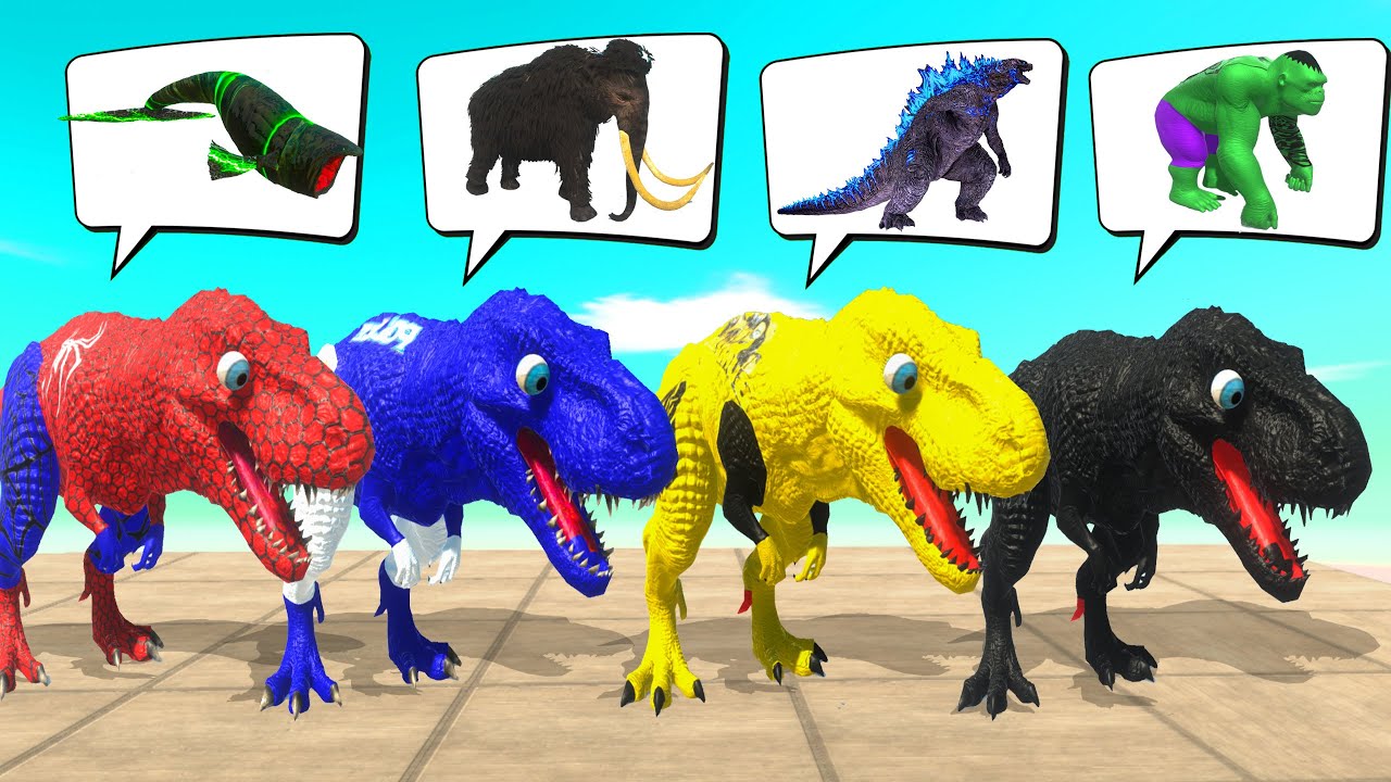 Velociraptor Attack Kong vs All Team T-rex Chase | Jurassic World ...