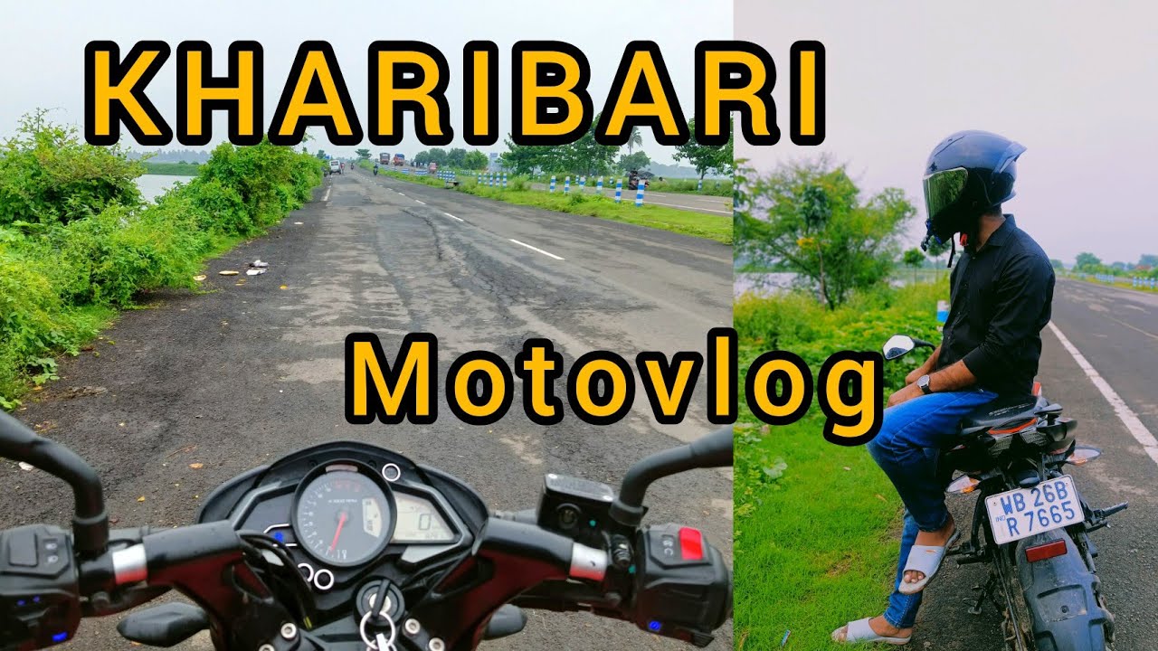 BARASAT TO KHARIBARI MOTOVLOG || KHARIBARI BIKE RIDE || OFFBEAT PLACE ...