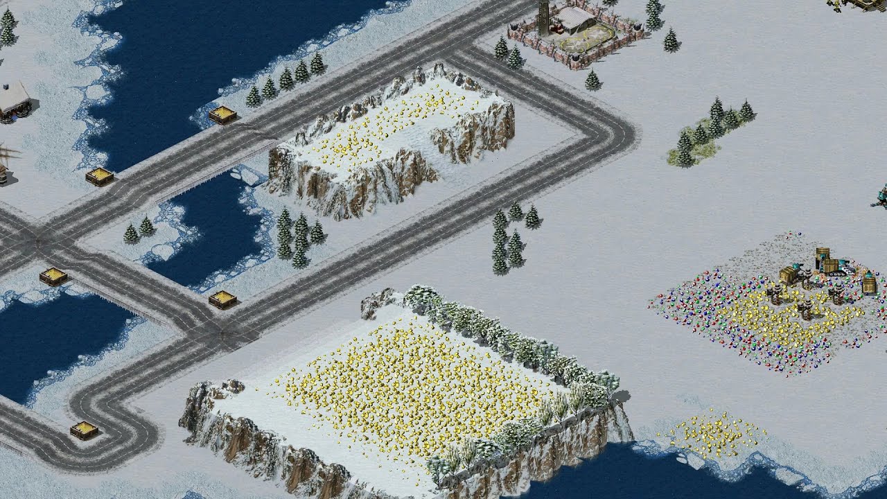 Red Alert 2 Winter Finger Murphy V4 Map I Play With New Method To Win ...