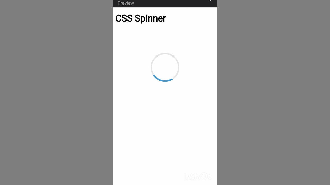 Simple CSS Spinner #coding #html5css3 #html #css #youtubeshorts # ...