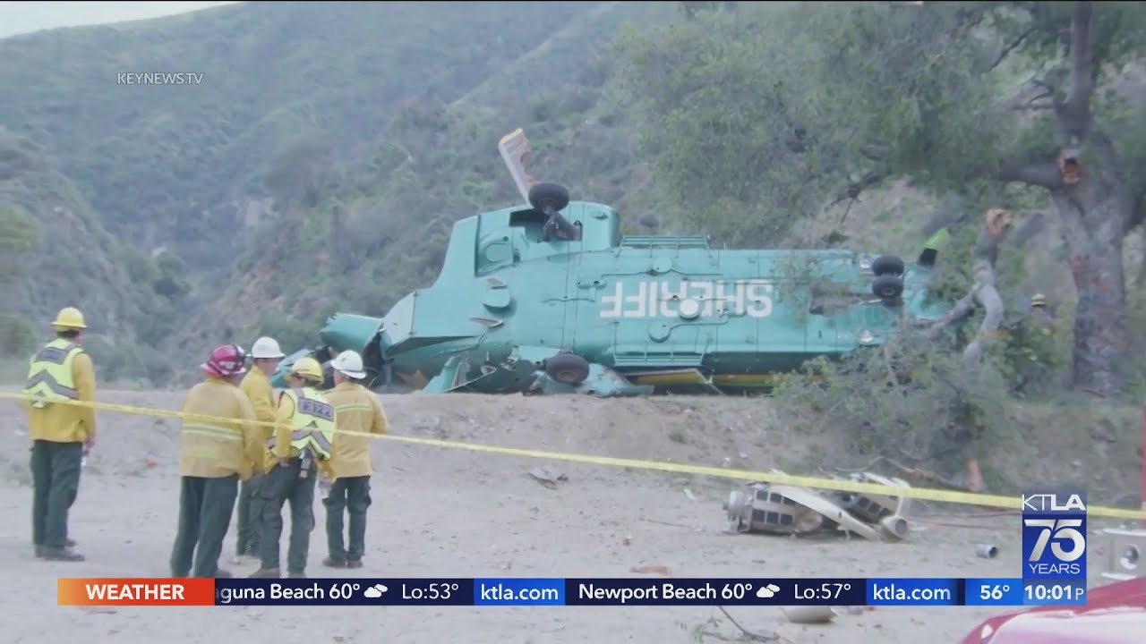 Multiple injuries in LASD chopper crash - YouTube