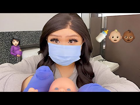 ASMR sketchy student helps you give birth in the school bathroom ...