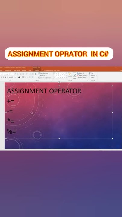 Assignment Operator in c# ||Suscribe now - YouTube