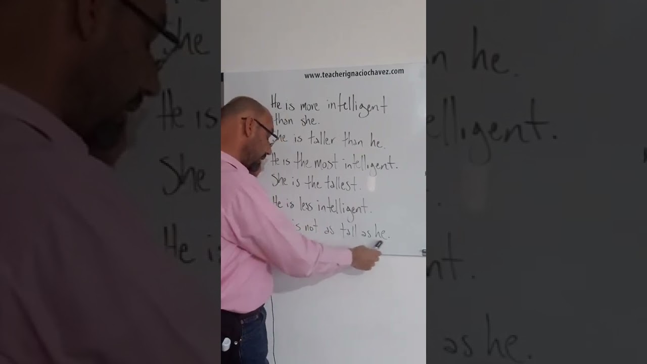 Comparatives and Superlatives / Less, the least - YouTube