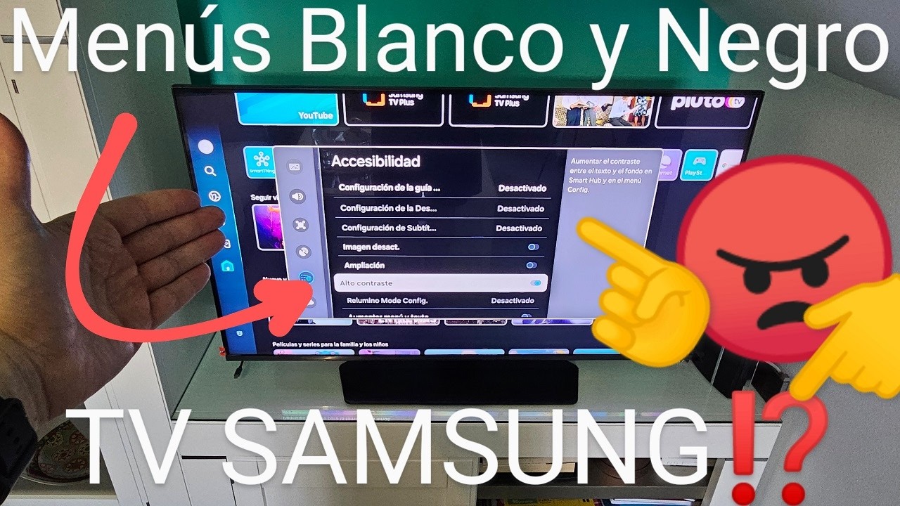 📺⬜⬛ Los MENÚS de un SAMSUNG SMART TV se VEN en BLANCO y NEGRO SOLUCIÓN ...
