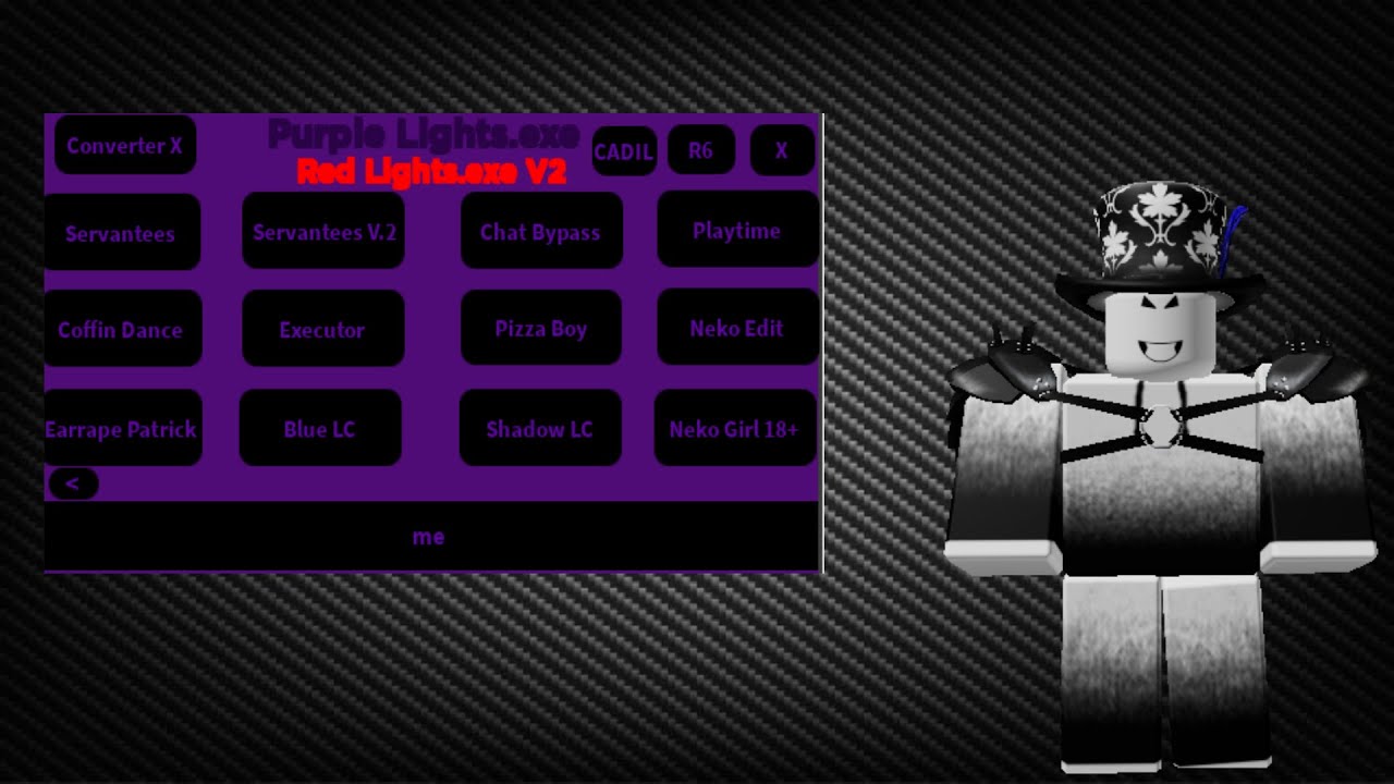 Roblox Purple Lights .Exe Hub Showcase - YouTube