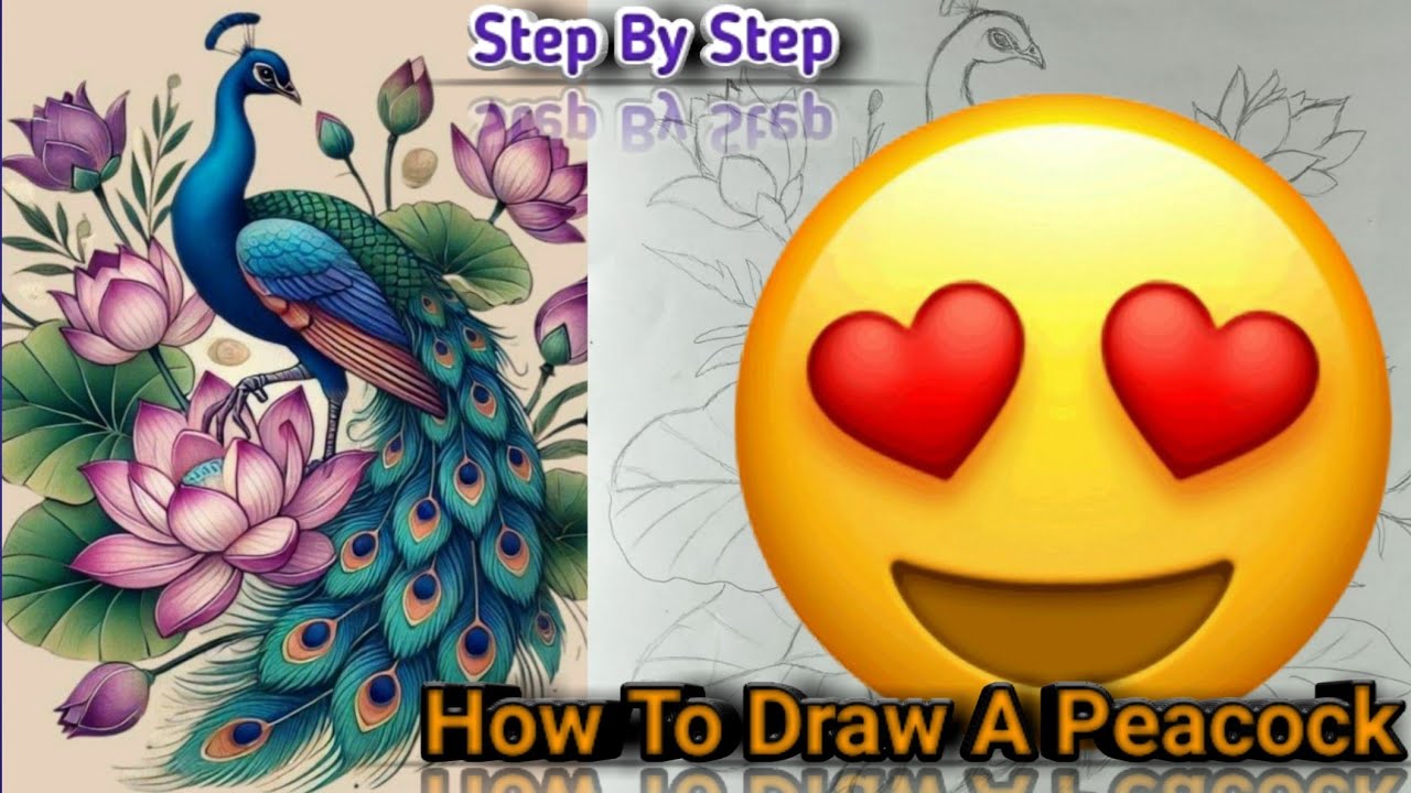 How To Draw A Peacock 🦚|| Peacock Drawing Step By Step - YouTube