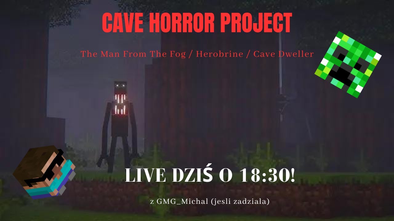 Gramy w Minecraft na horror modach - Cave Horror Project mod - YouTube