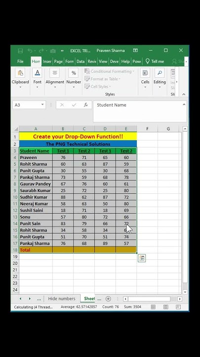 Excel Trick: Create your Drop-Down Function in Excel. - YouTube