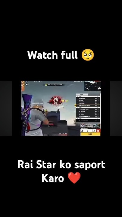 Rai Star reality 🥺 || rai star ko saport Karo || rai star vs Jay yt squad 1v4 clip || #samyff # ...