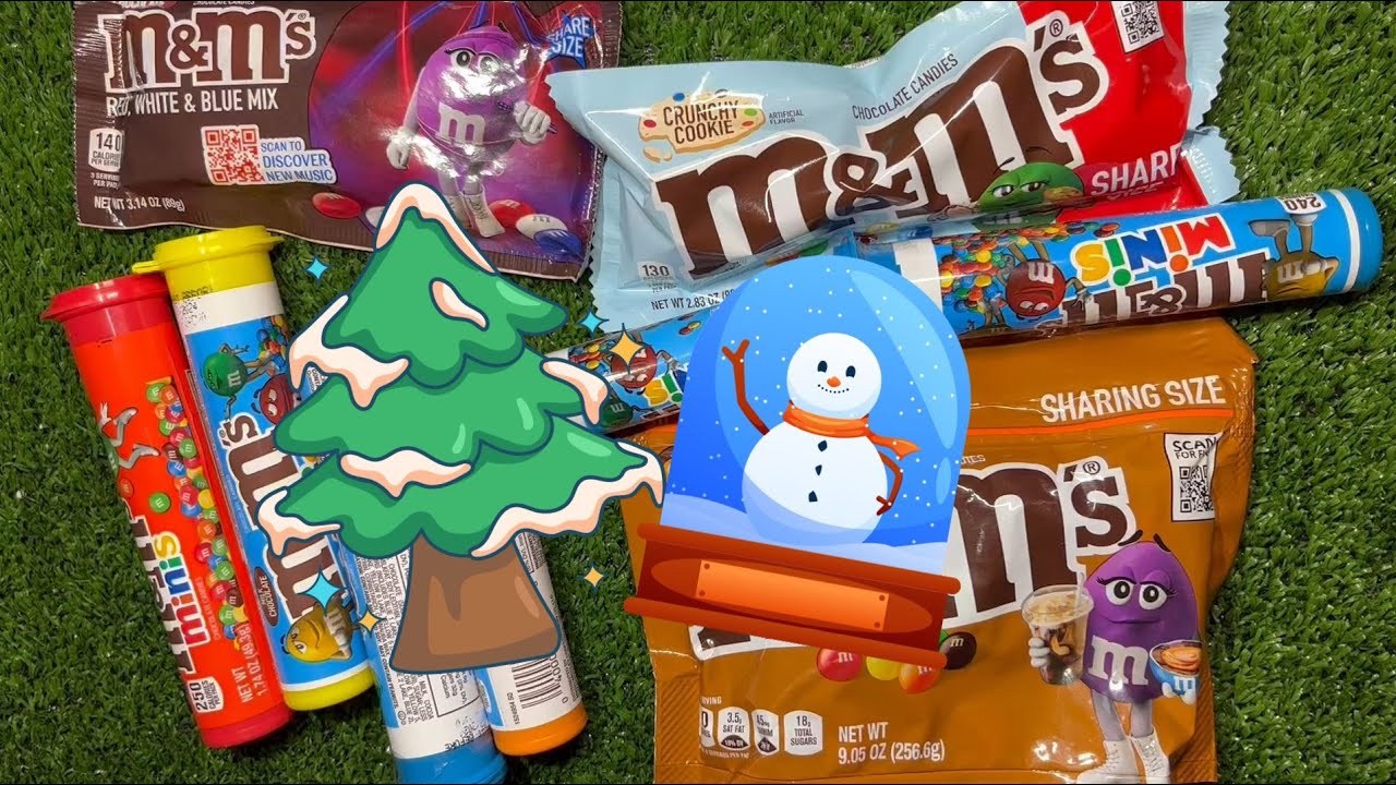 New Year Lovely candy and chocolate ASMR | Candy Sound | Satisfying ...