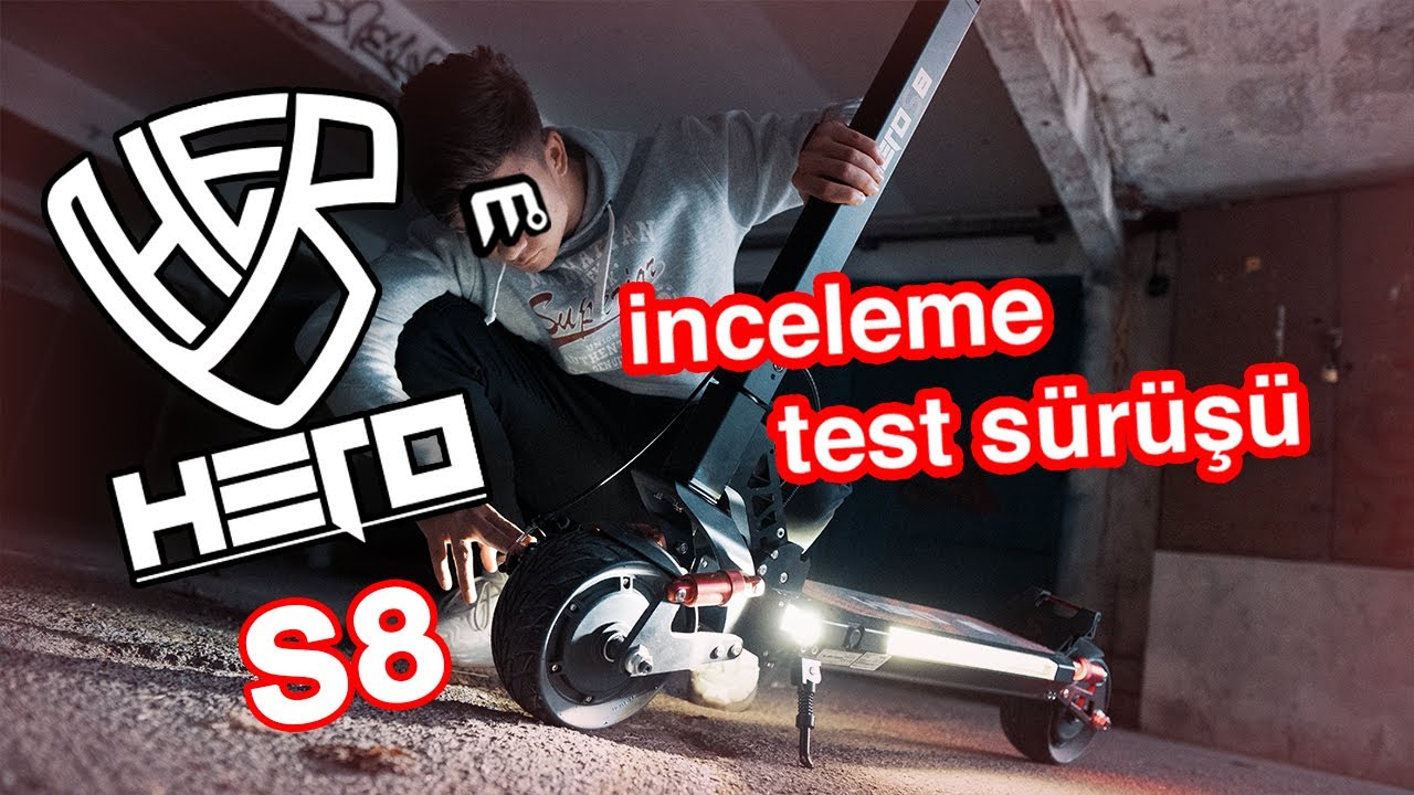 HERO S8 ELEKTRİKLİ SKUTER (İnceleme, Test Sürüşü) - YouTube