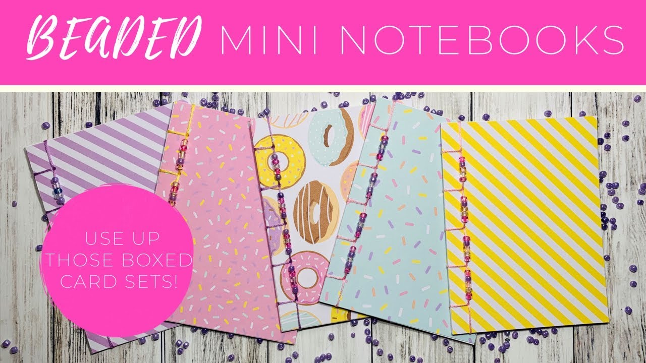 Beaded Mini Notebooks Tutorial // Beebeecraft - YouTube
