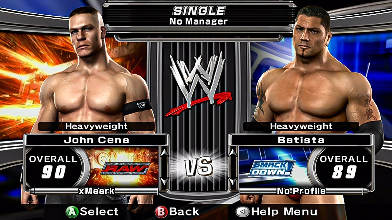 WWE BATISTA intenta VACILAR a JOHN CENA! - WWE Smackdown vs Raw 2007 ...