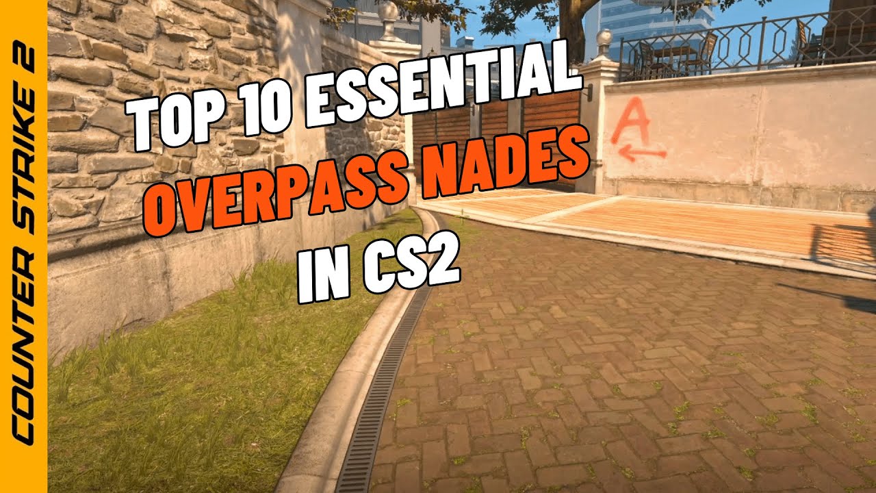 TOP 10 ESSENTIAL OVERPASS NADES - CS2 OVERPASS NADES - YouTube