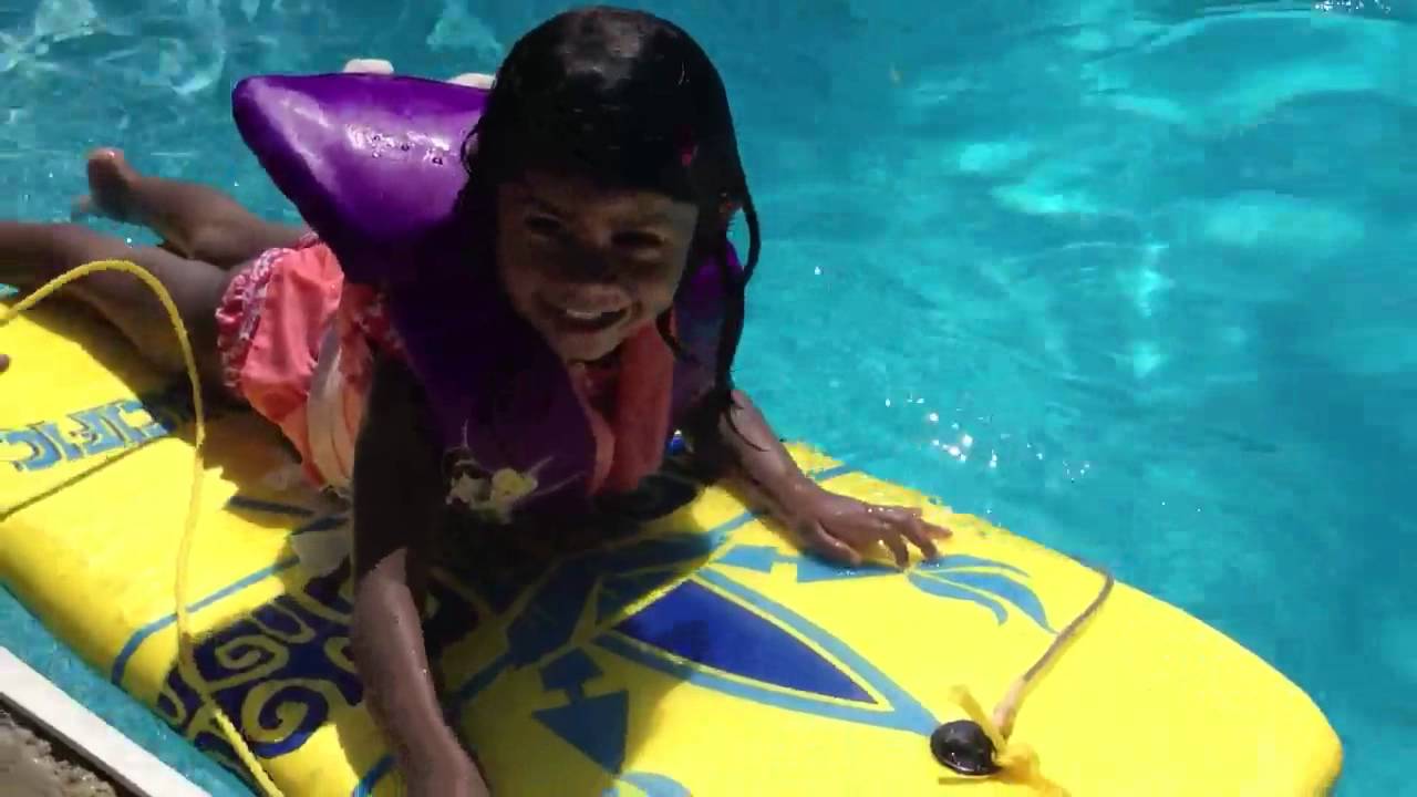 Bree in the pool - YouTube