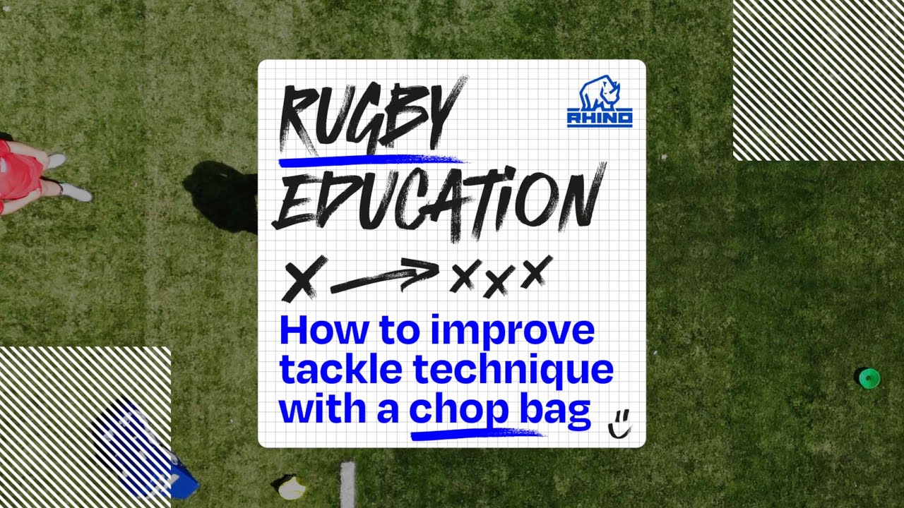 How to improve rugby tackle technique with a chop bag - YouTube