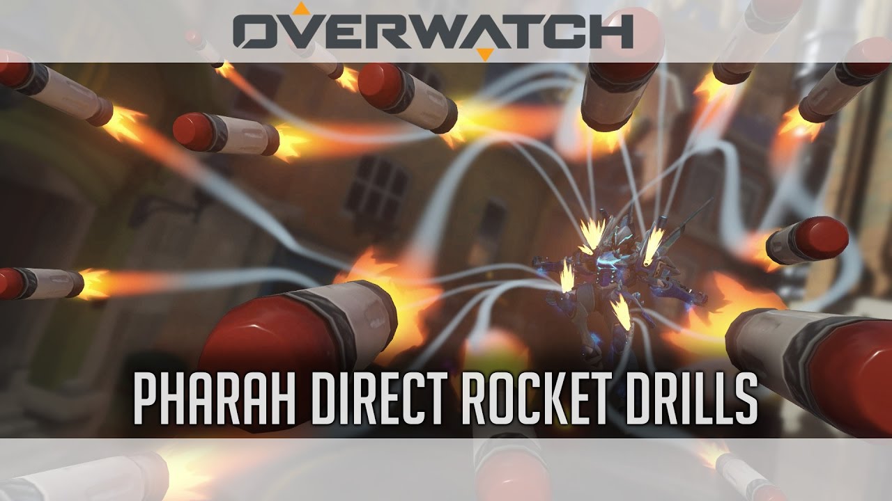 [Overwatch Tutorial] How To Practice Direct Rockets with Pharah - YouTube