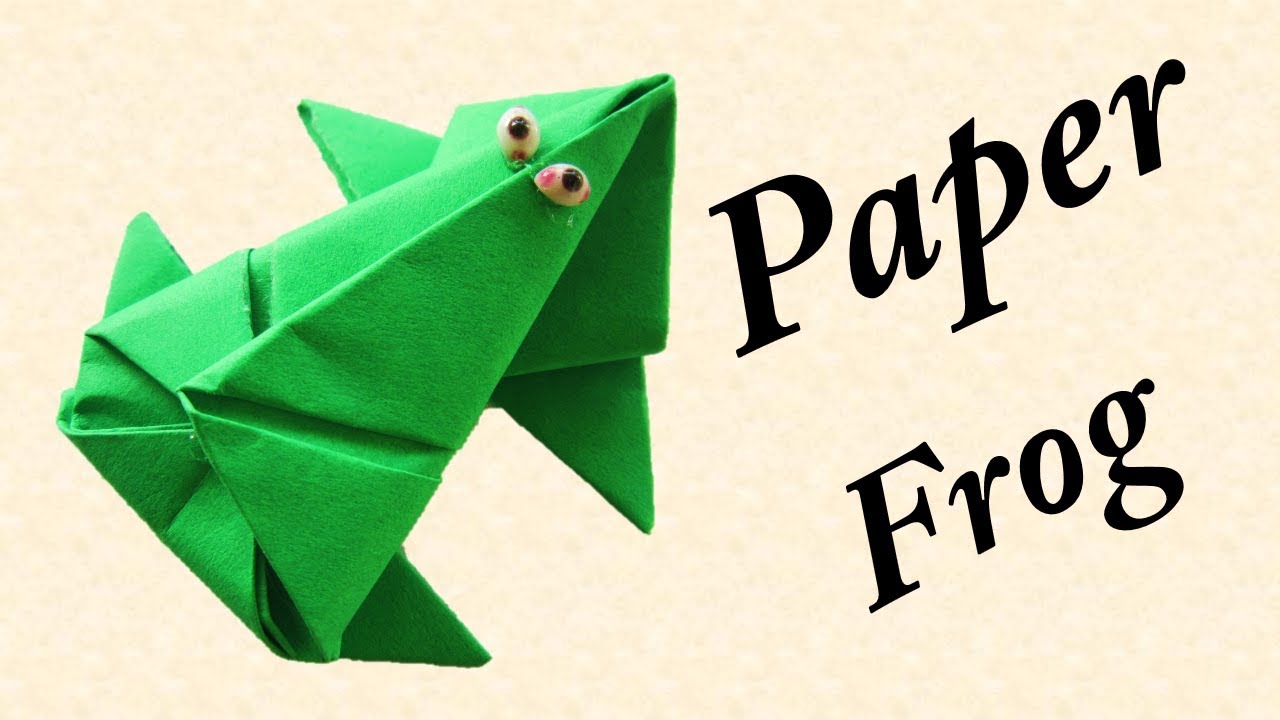 Ba2 Paper frog * How to make frog with paper # Best DIY Paper craft ...