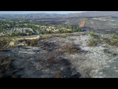 Orange County California FIRE AFTERMATH DRONE FOOTAGE!! - YouTube