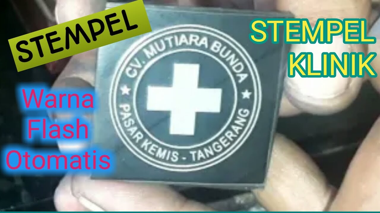 cara buat stempel - stempel klinik - YouTube
