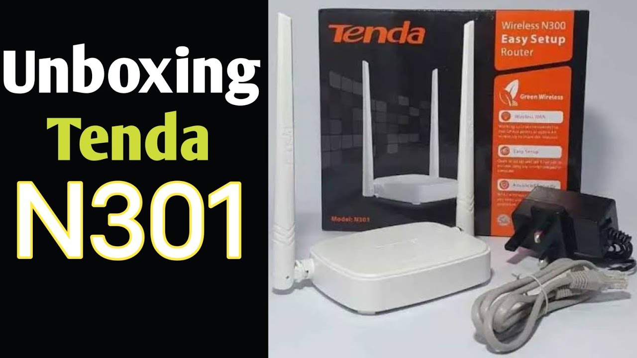 tenda n301 wireless router unboxing || tenda router setup without cable ...