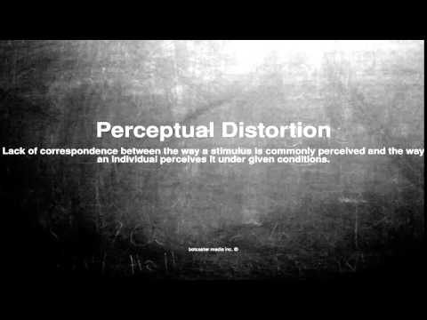 What Is Perceptual Distortion In Psychology