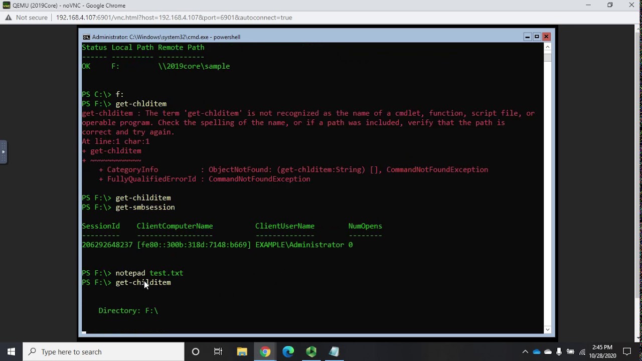 Viewing and managing SMB sessions and open files - YouTube