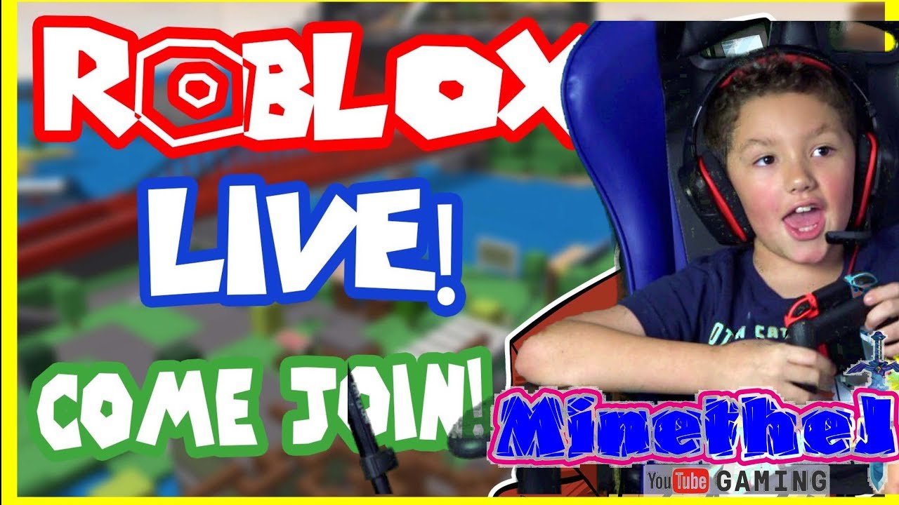ROBLOX LIVE KID GAMER Face Cam Let's Play w/ MinetheJ, Jaden Crescendo ...