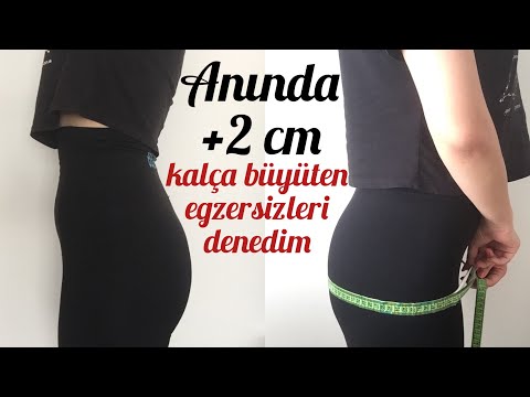 Anında +2 cm Popo Şişiren, Kalça Büyüten Egzersizleri Denedim! |Booty Workout, Butt Workout!