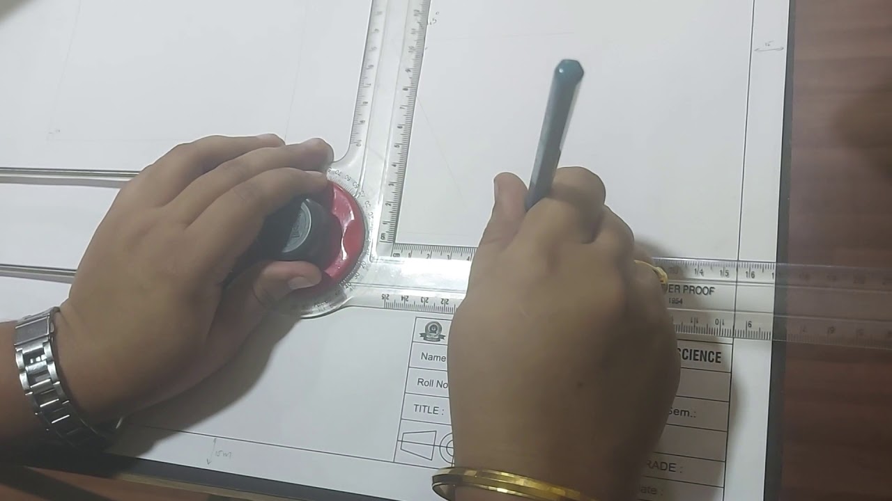 EG- How to draw title block and title in drawing sheet - YouTube