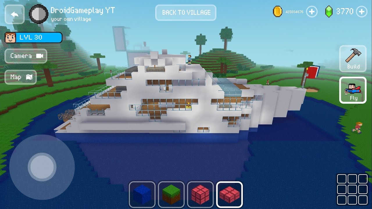 Yacht in water - Block Craft 3d: Building Game - YouTube
