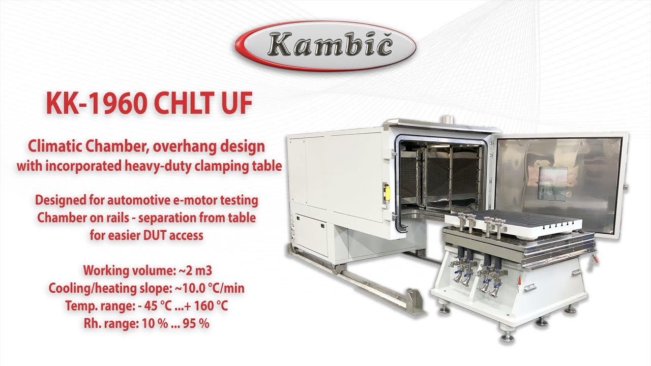 Kambic, Climatic Chamber with heavy-duty clamping table, designed for ...
