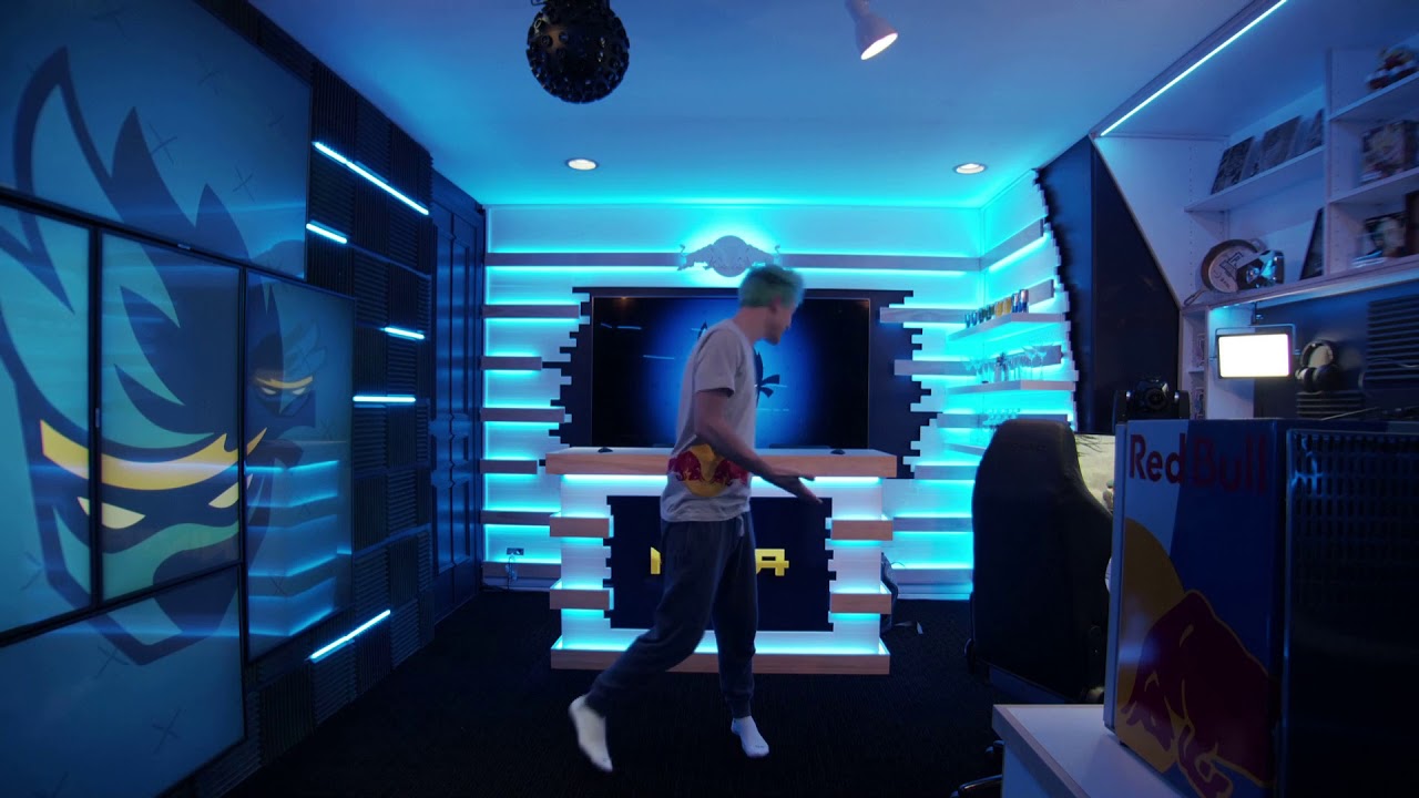 Fortnite - Red bull stream room setup @Ninja on all social media - YouTube