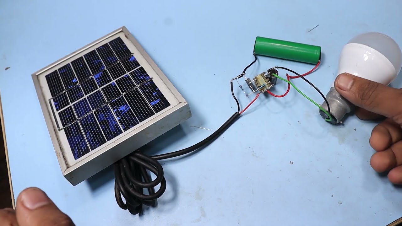 DIY Solar Inverter, Automatic Solar Light - YouTube
