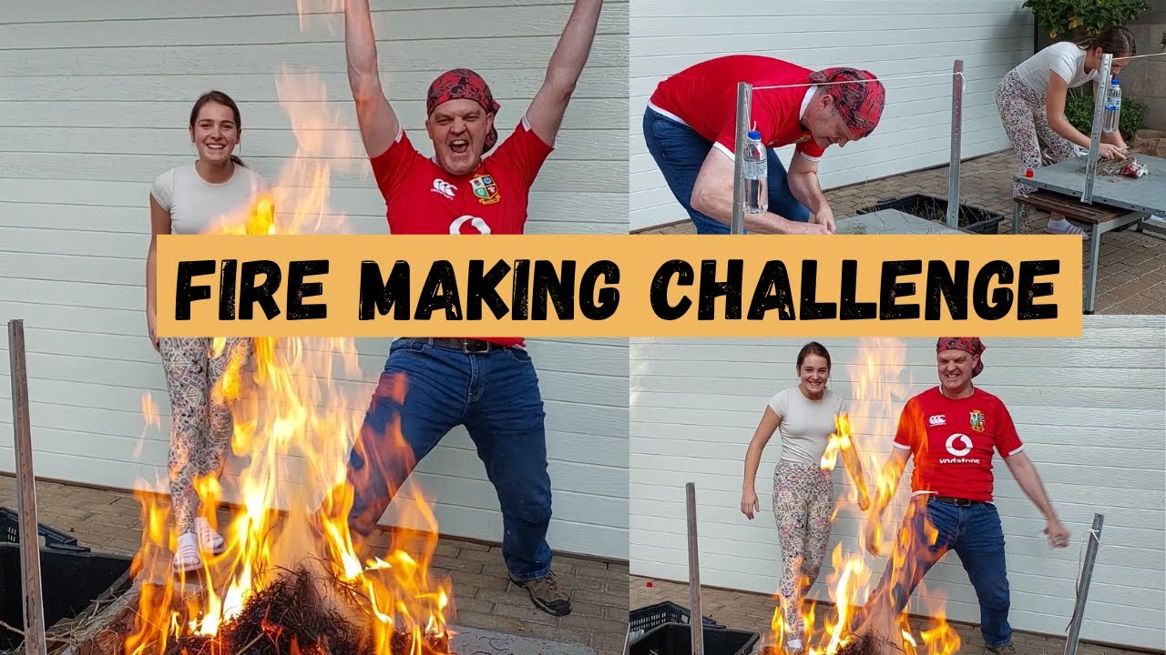 My Dad and I tried the Ultimate Survivor Fire Making Challenge... - YouTube