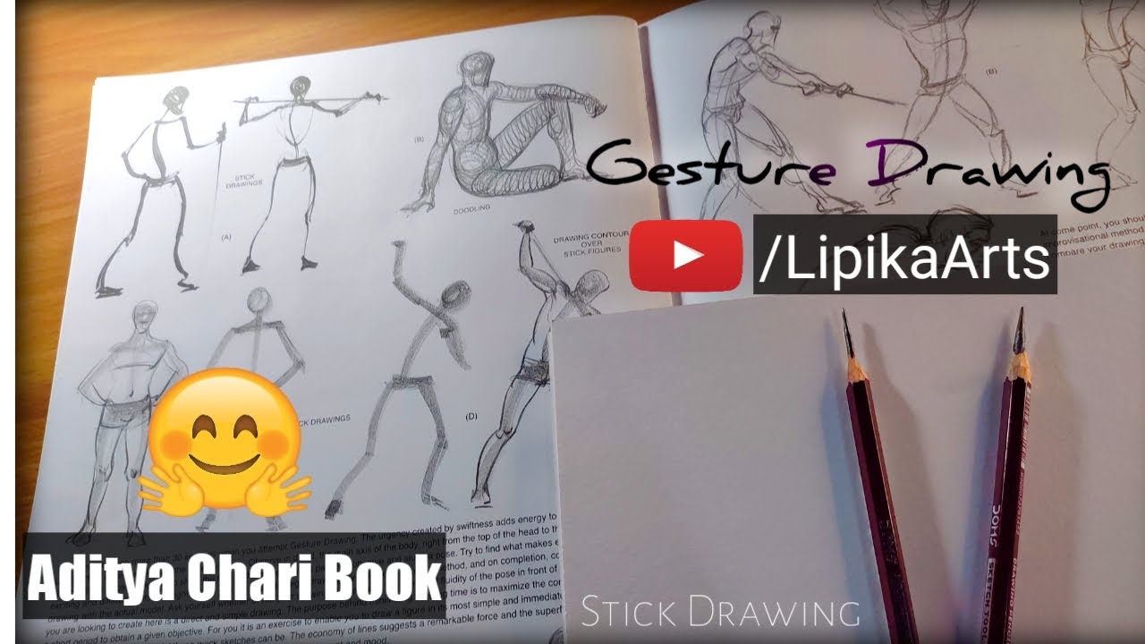 How to draw any pose in 30 sec | Basic Gesture drawing Aditya Chari ...