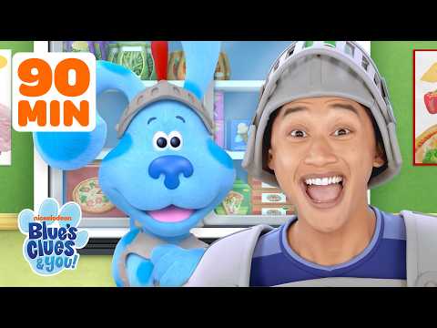 Blue & Josh Learn Healthy Snacktime Habits! 🍌🐾 | 90 Minutes | Blue's Clues & You