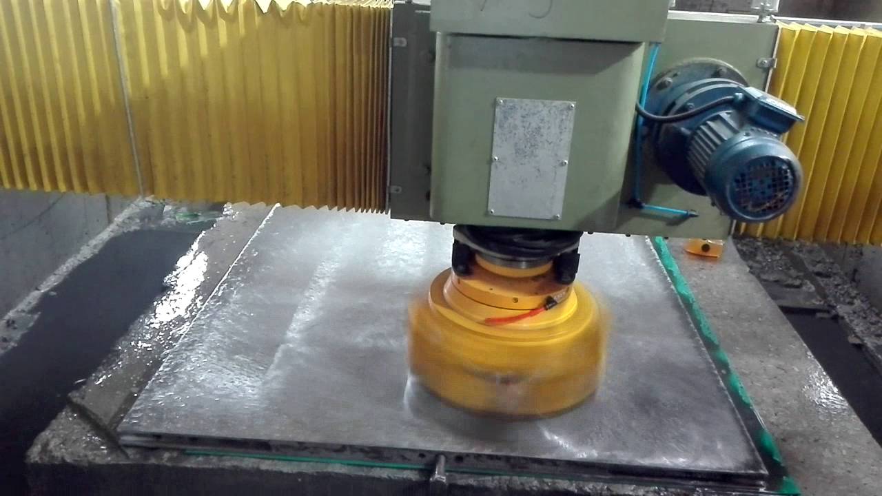 PLC controlled full automatic single head polishing machine. - YouTube