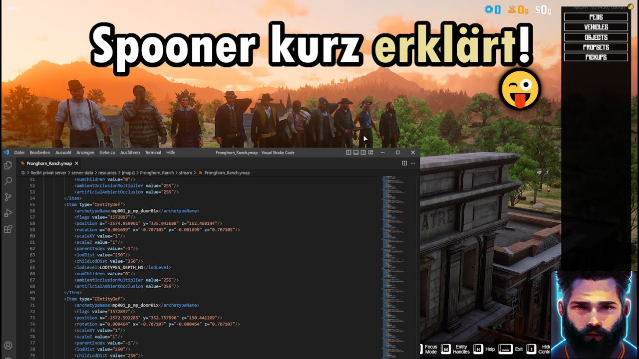 RedM How to use Spooner RedM (eigene ymaps erstellen) Deutsch - YouTube