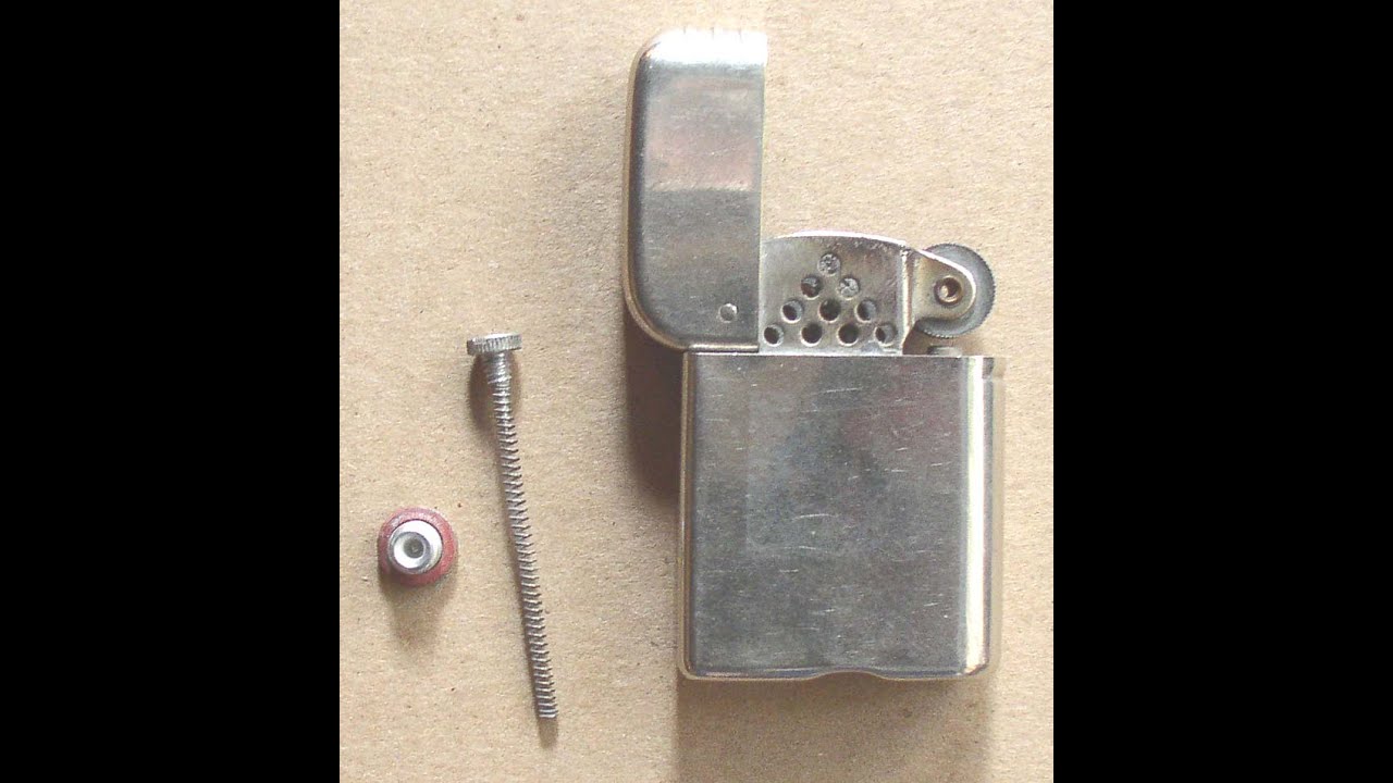 Lighter flint tube repair - YouTube