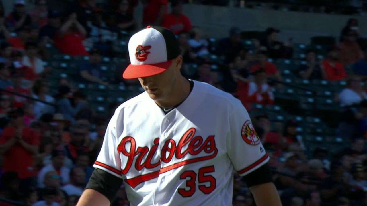 ARI@BAL: Brach fans Castillo, strands runner - YouTube