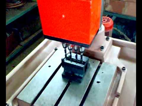 Multi drill with multi spindle drilling for hinges - YouTube